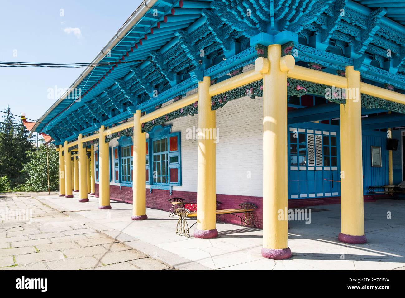 Kyrgyzstan, Karakol, Dungan mosque Stock Photo - Alamy