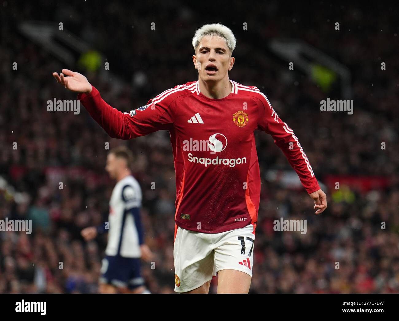 Manchester United's Alejandro Garnacho during the Premier League match ...