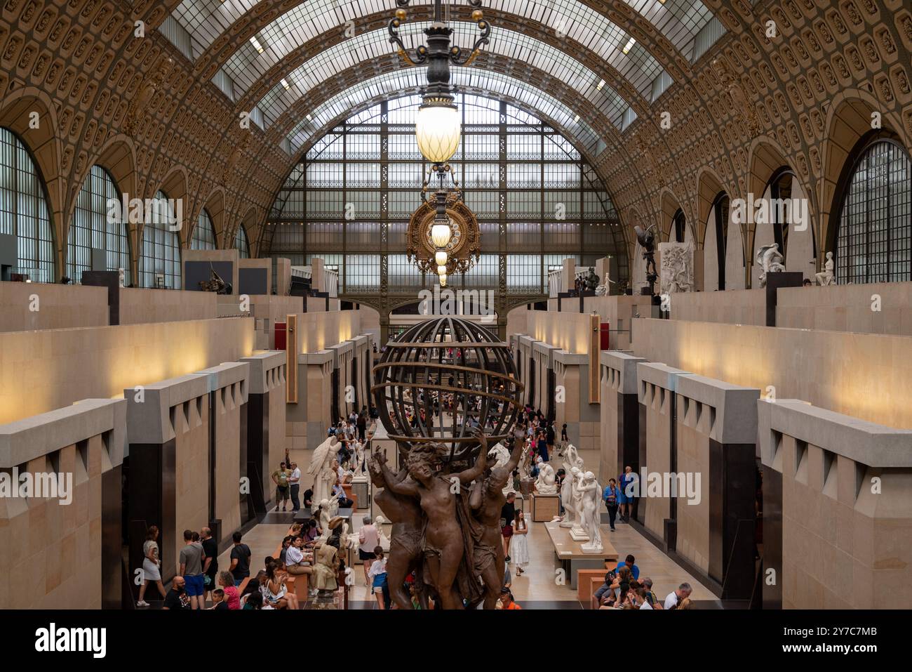 Paris, France August 15 2024 inside Musee d'Orsay housing impressionist ...