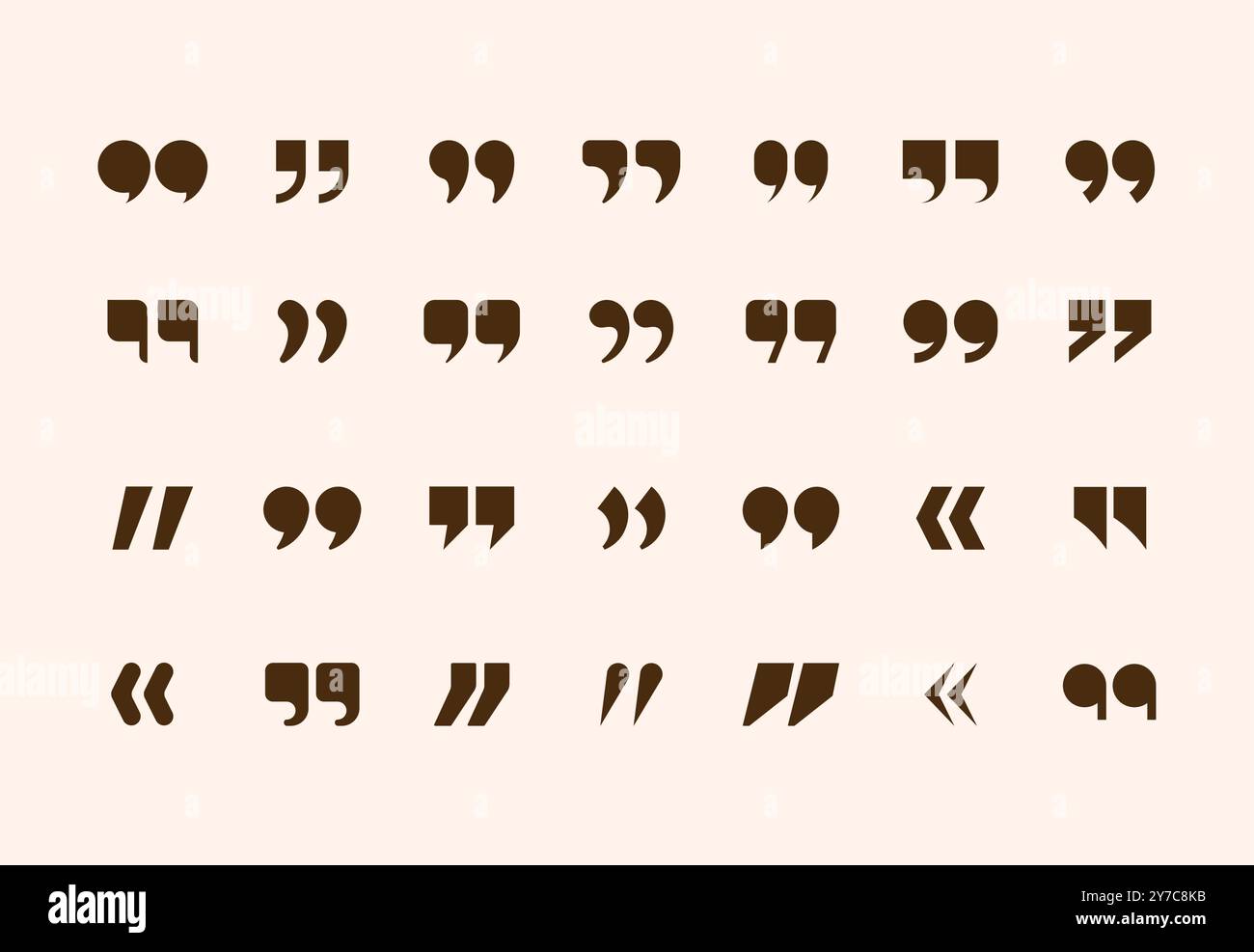 Quotation Marks Comma Speech Sign Double Graphic Logo Square Quote