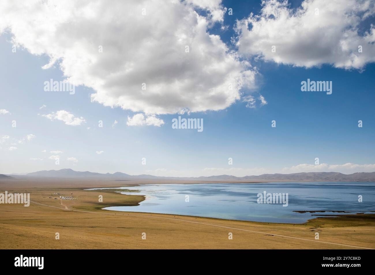 Kyrgyzstan, Son-Kul lake, landscape Stock Photo - Alamy