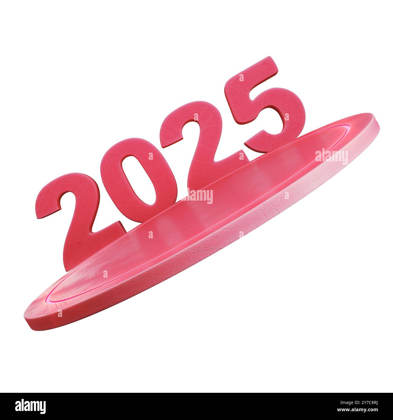 Futuristic 2025 new year design with neon glowing effect isolated on ...