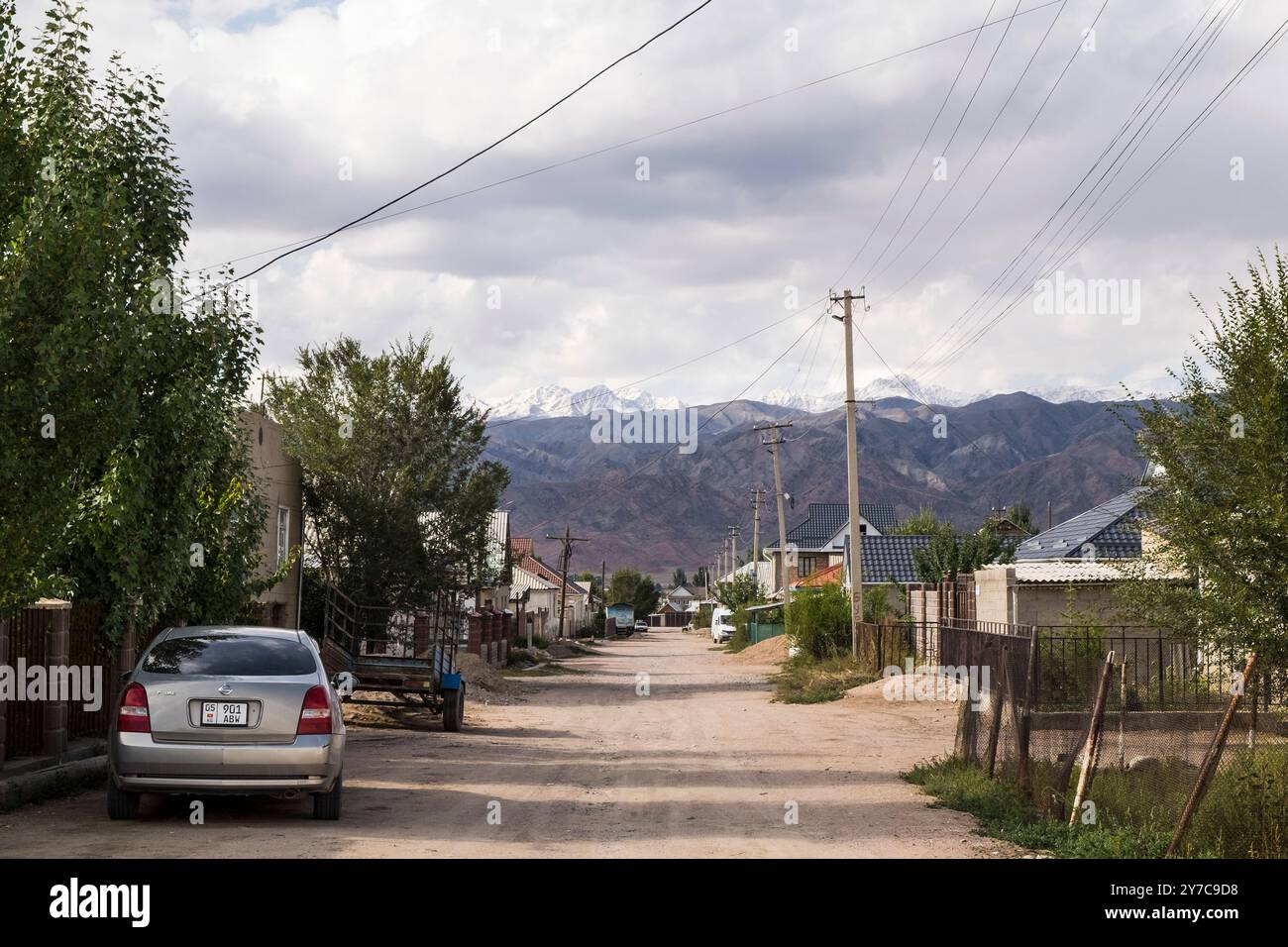 Kyrgyzstan, Kochkor, the village Stock Photo - Alamy