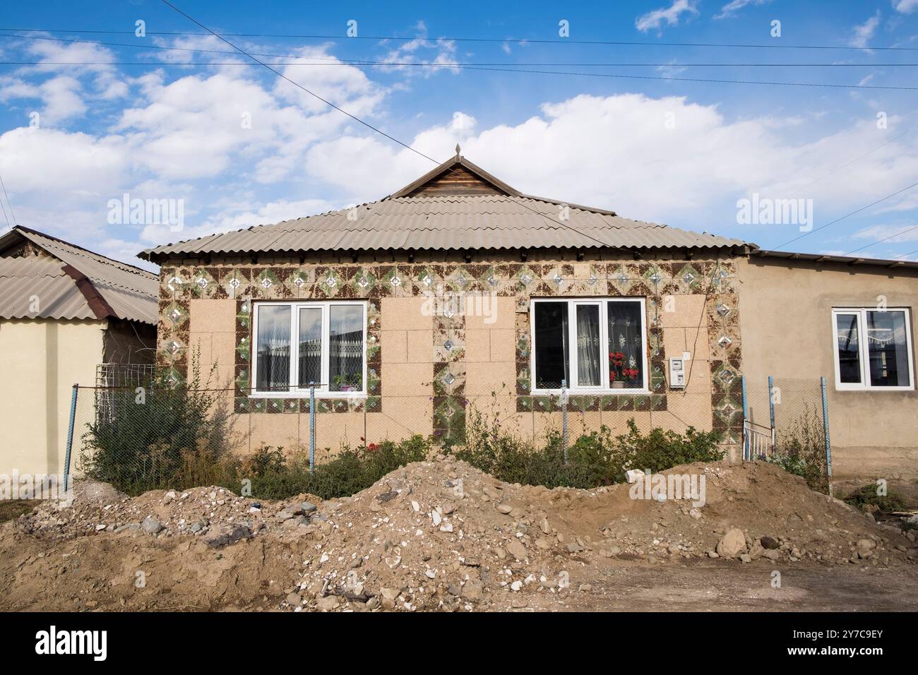 Kyrgyzstan, Kochkor, local house Stock Photo - Alamy