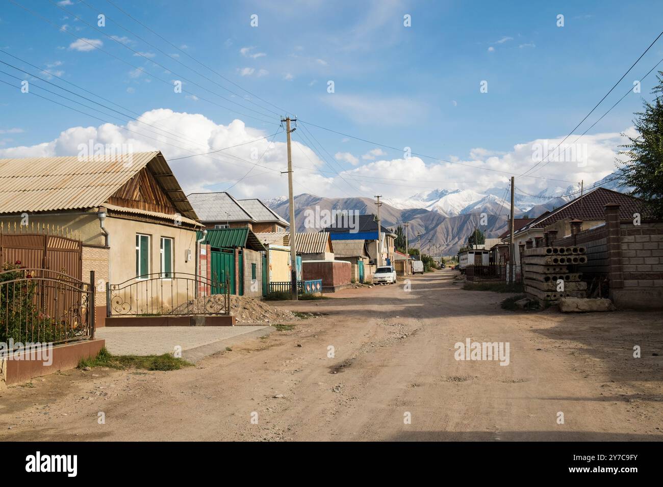 Kyrgyzstan, Kochkor, the village Stock Photo - Alamy