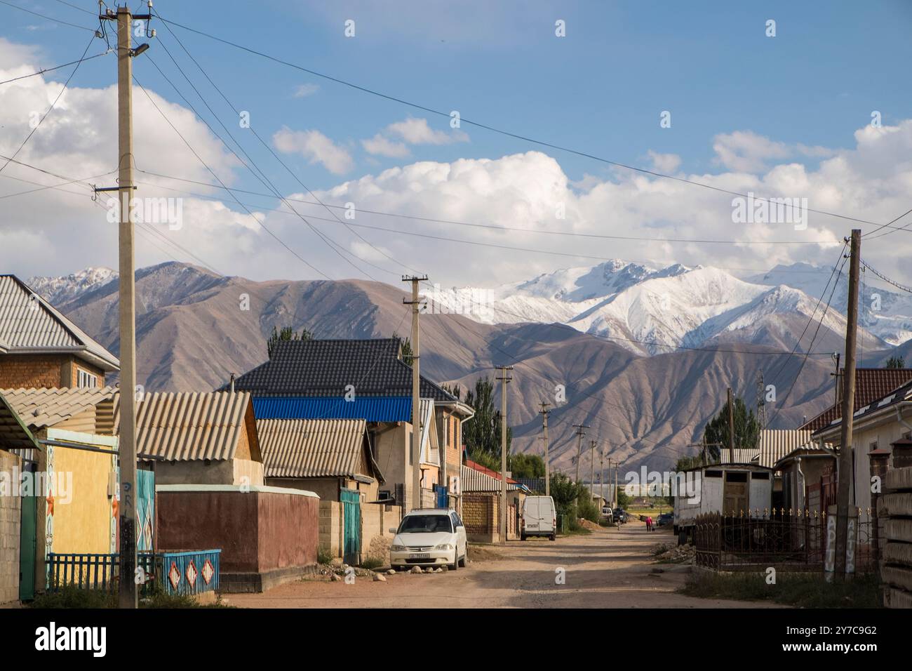 Kyrgyzstan, Kochkor, the village Stock Photo - Alamy
