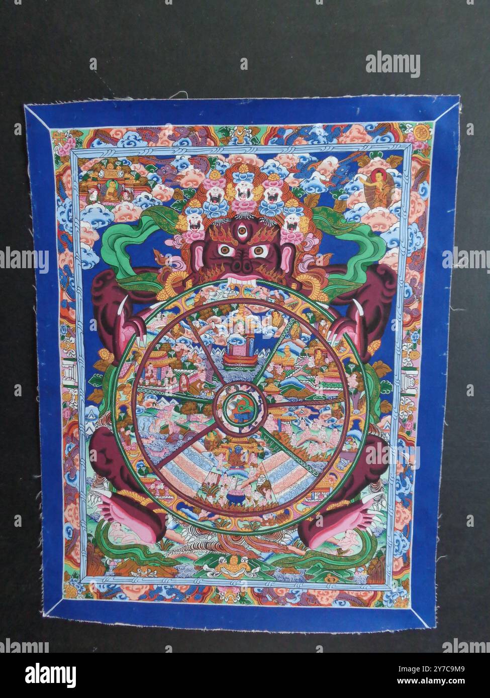 Thangka Painting in Tibetan Buddhism Stock Photo - Alamy