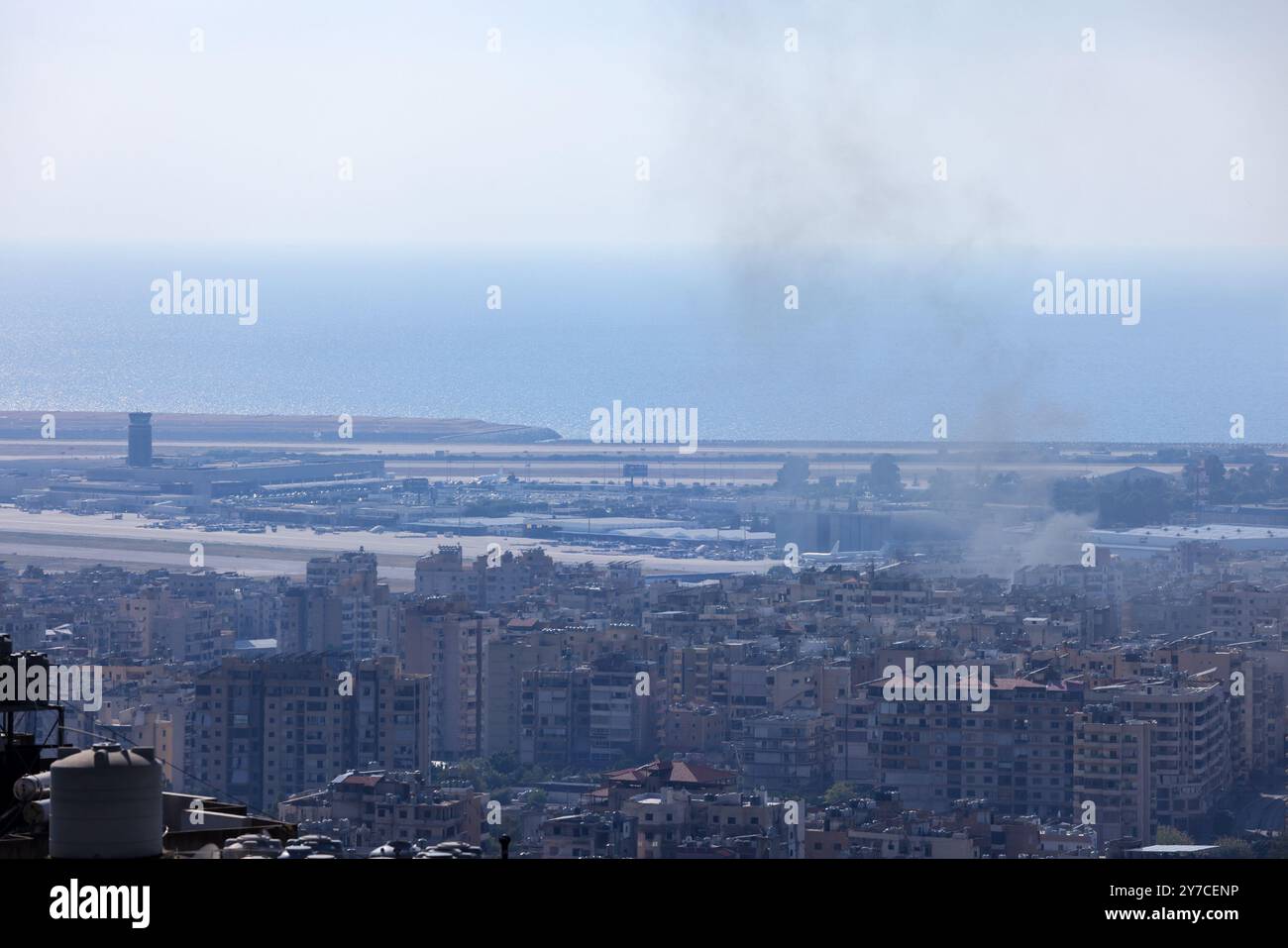 Beirut, Lebanon. 29th Sep, 2024. Sylvain Rostaing/Le Pictorium - Beirut ...