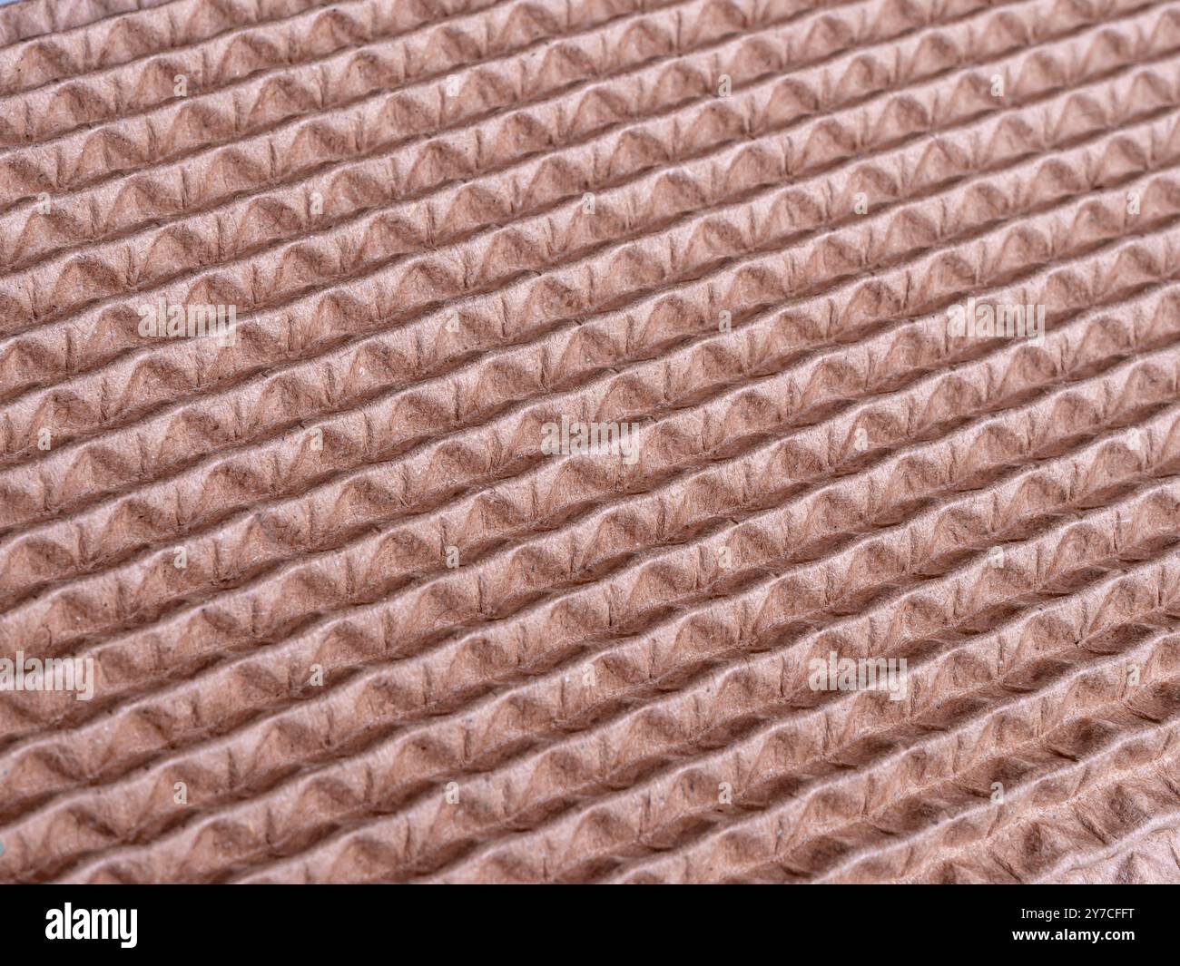 Carton packing material. Texture of corrugated paper made from recycled ...
