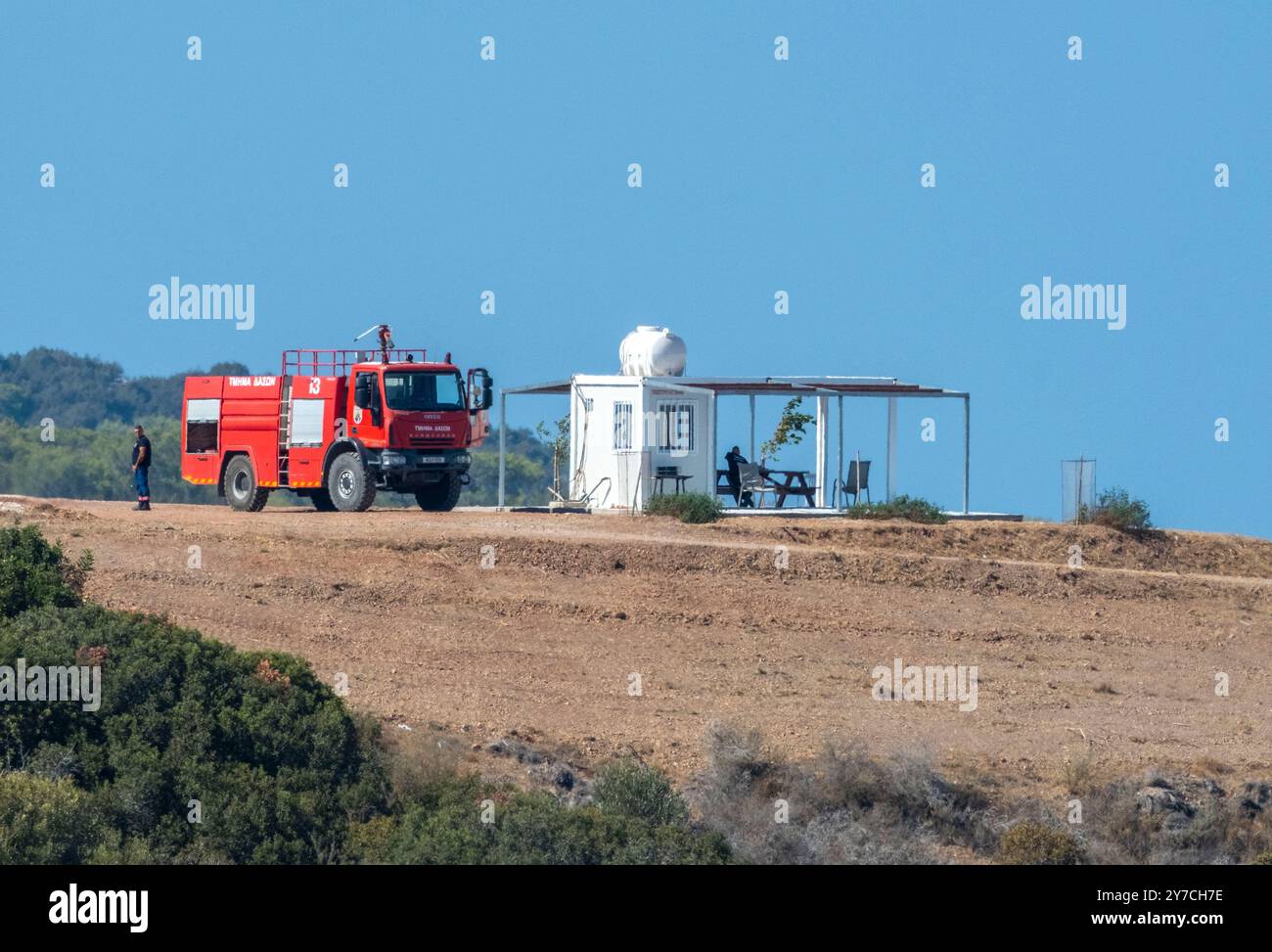 Fire look out point neo chorio cyprus hi-res stock photography and ...