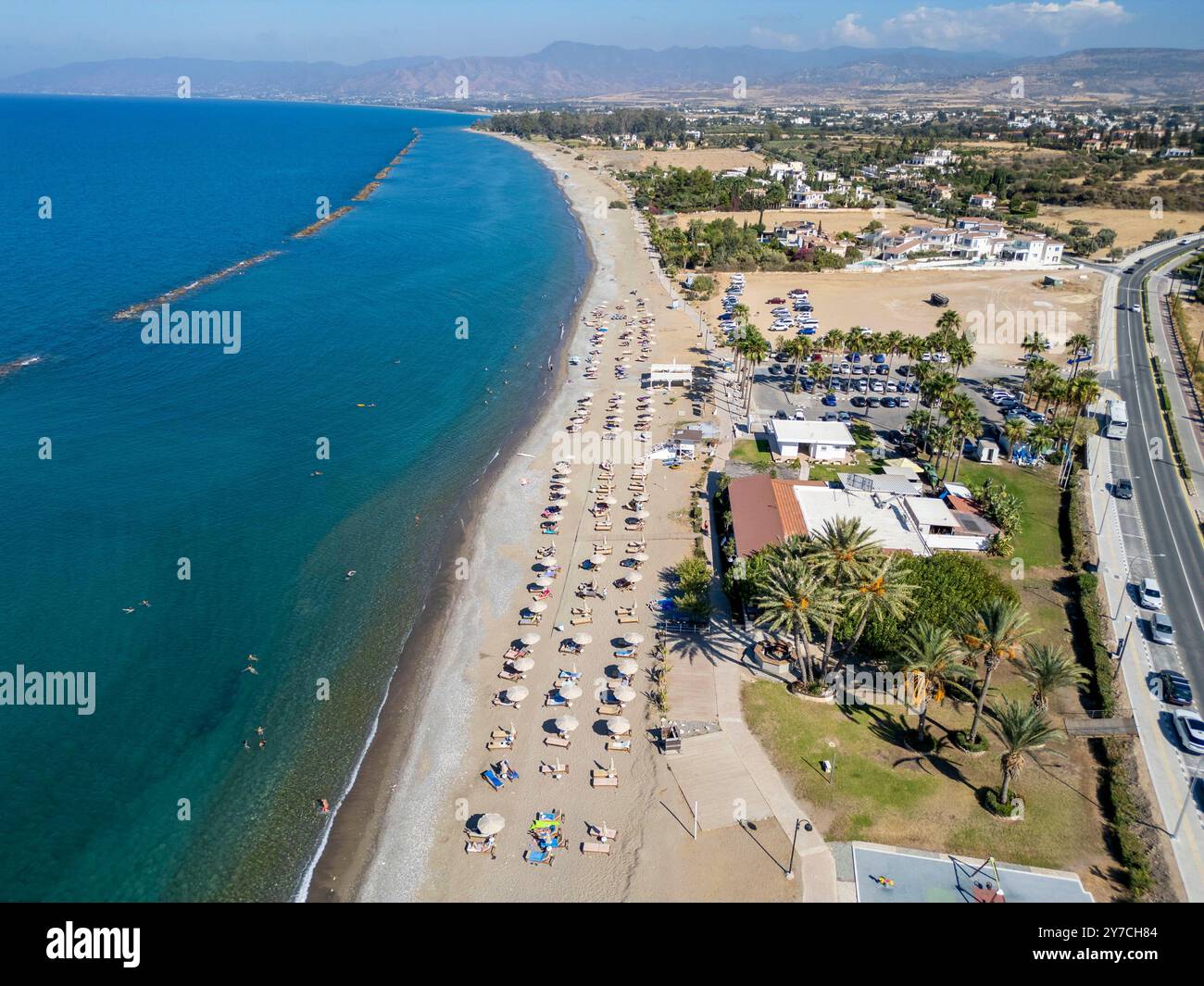 Aerial drone tourism idyllic resort hi-res stock photography and images ...