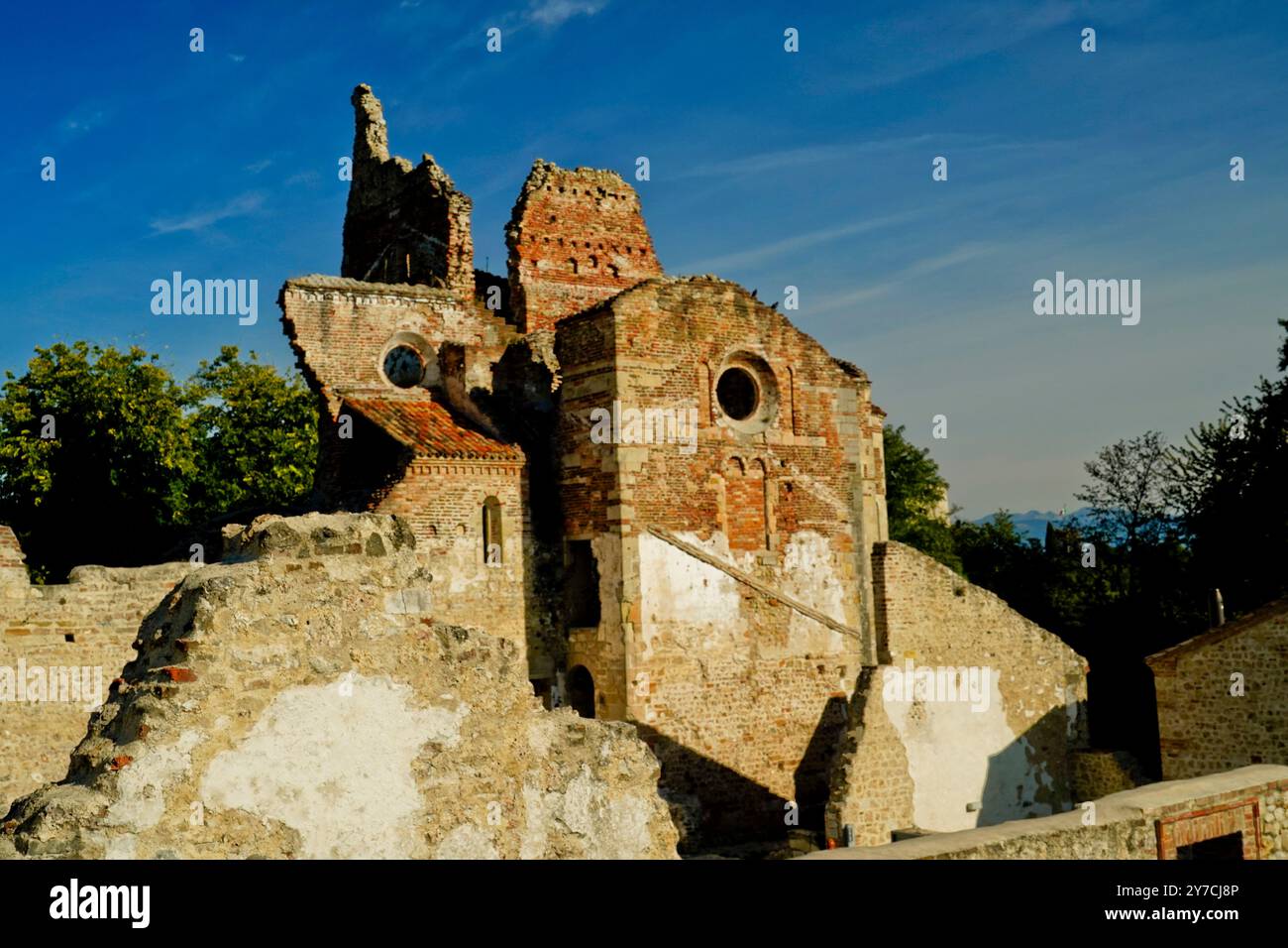 Nestled among the vineyards on the slopes of Montello is the Abbey of ...