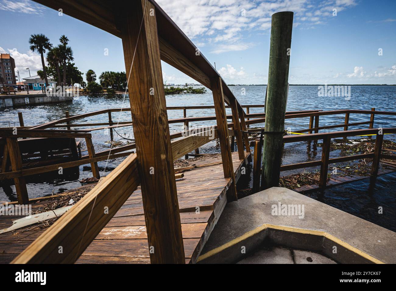 Dunedin, Florida, USA. 29th Sep, 2024. The DUNEDIN MARINA suffered ...