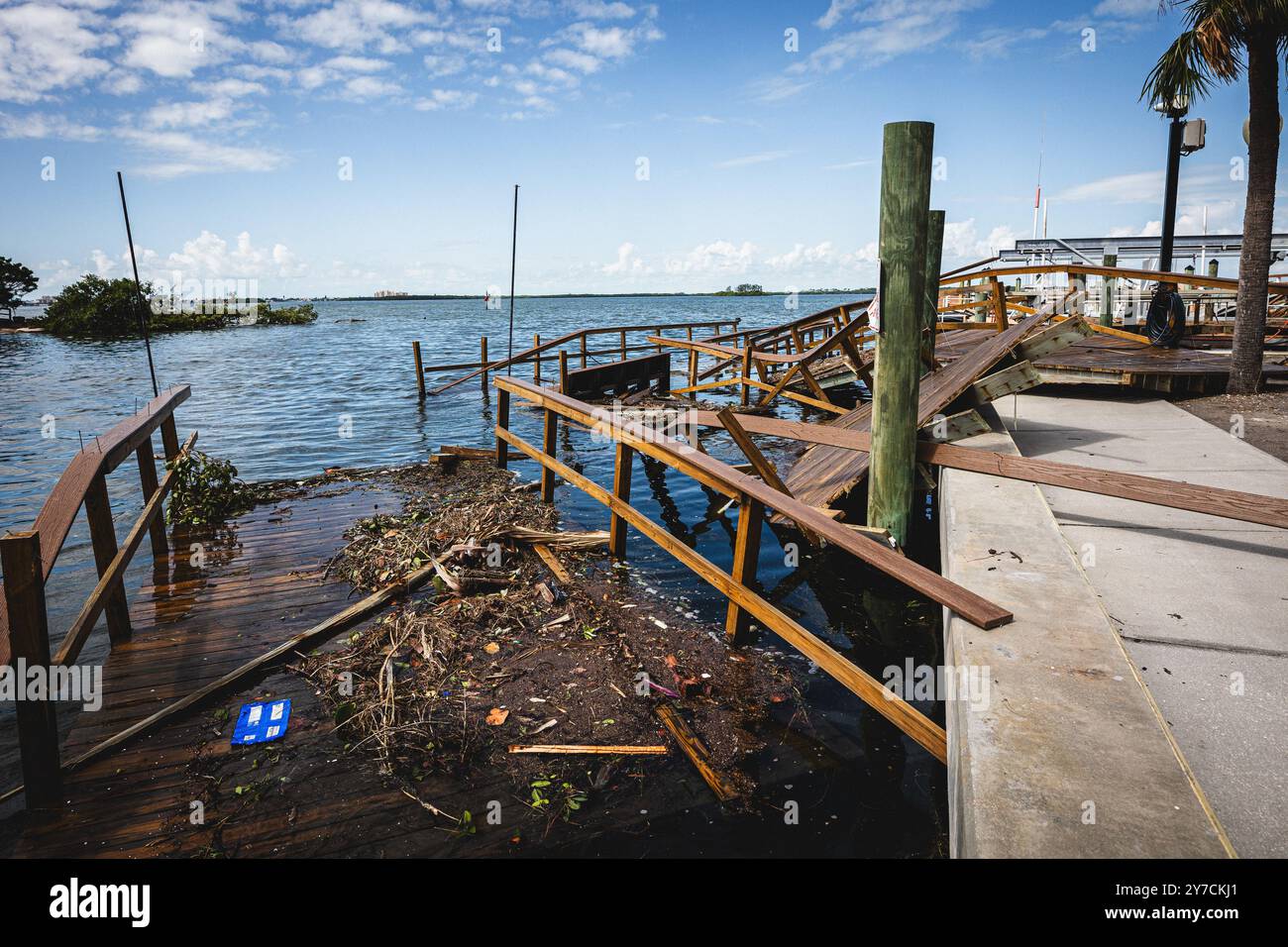 Dunedin, Florida, USA. 29th Sep, 2024. The DUNEDIN MARINA suffered ...