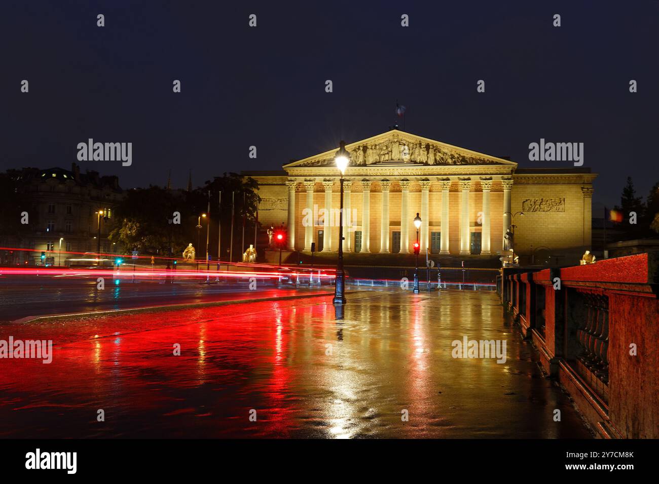 The French national Assembly-Bourbon palace the lower house of the ...