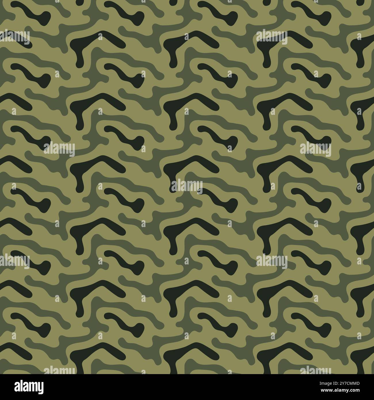 Abstract Camouflage Pattern in Green Tones. Ideal for Military-Themed ...
