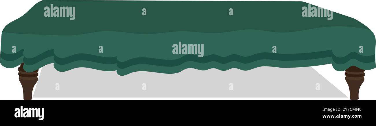 Wooden bed vector illustration clipart side angle isolated on white ...