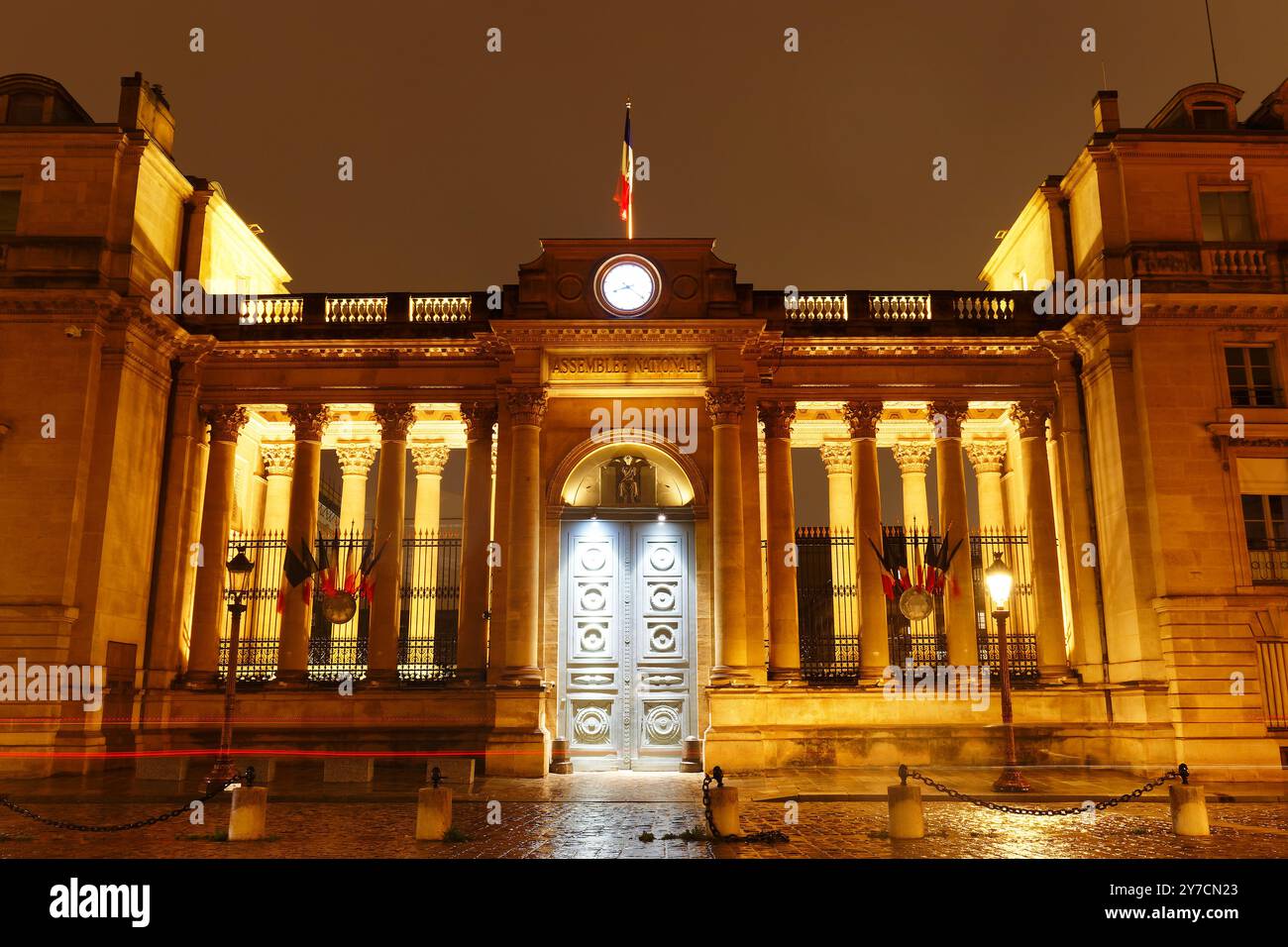 The French national Assembly-Bourbon palace the lower house of the ...