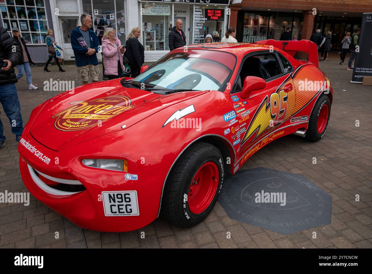 A replica of the Lightning McQueen car from the movie Cars. Classic and ...