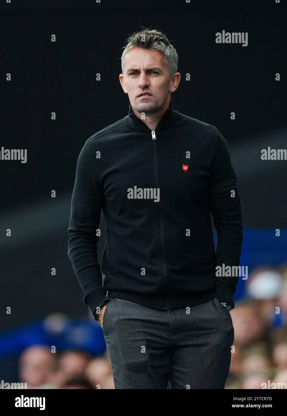 Ipswich Town's head coach Kieran McKenna during the English Premier ...