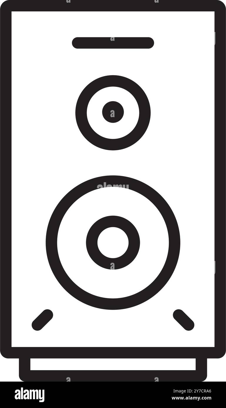 sound system icon vector illustration logo design Stock Vector Image ...