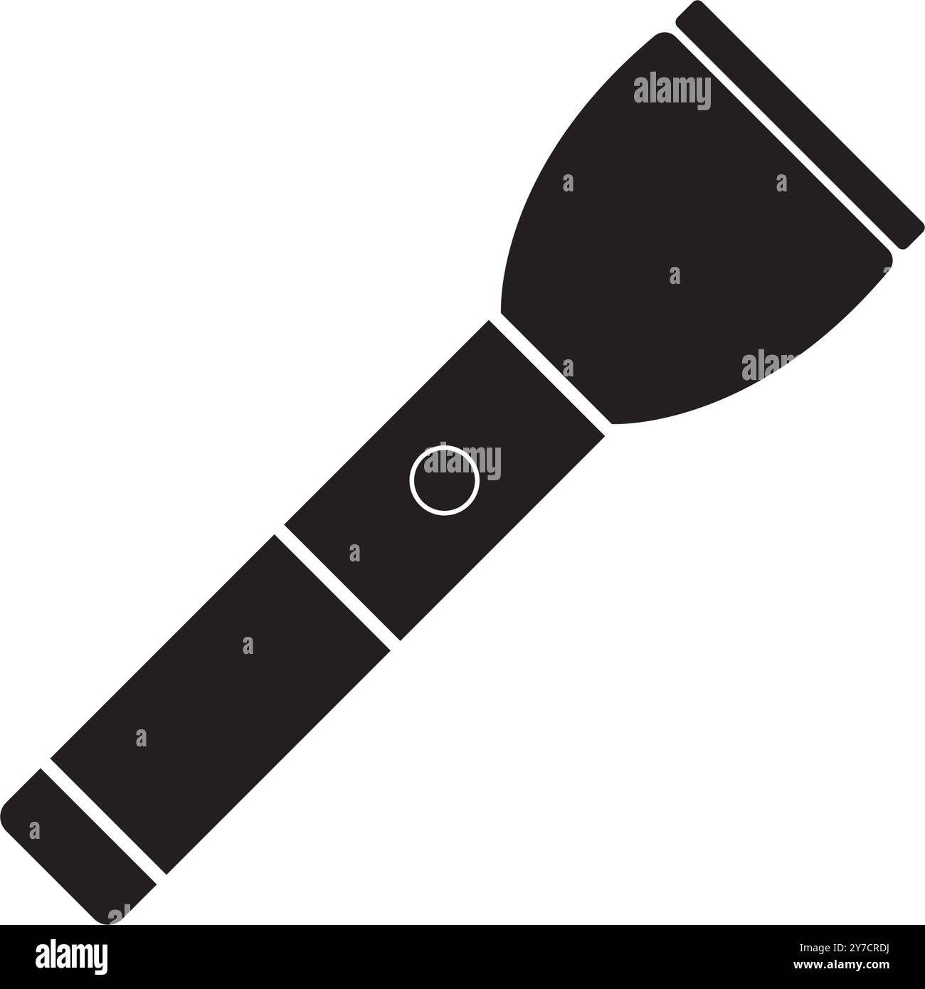 flashlight icon vector illustration logo design Stock Vector Image ...