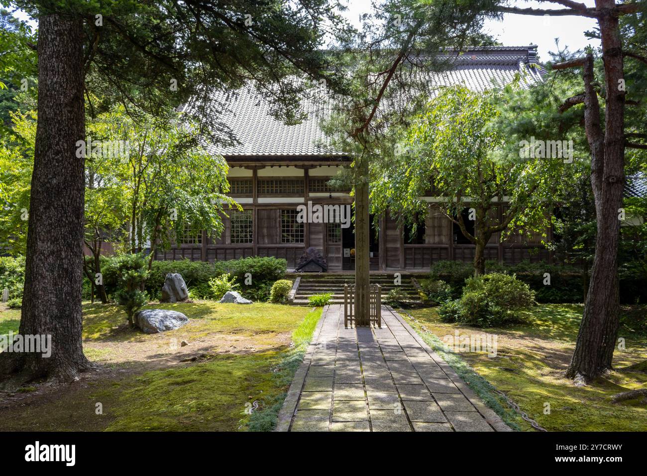 Temple buildings at Daijouji, a 700-year old Soto zen buddhist temple ...