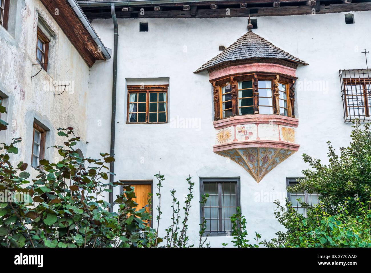 Benedictine Convent of Saint John, Müstair, Grisons, Switzerland Stock ...