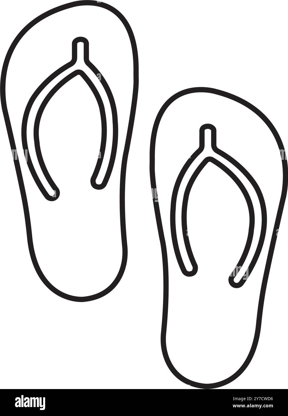 flip flops icon vector illustration logo design Stock Vector Image & Art - Alamy