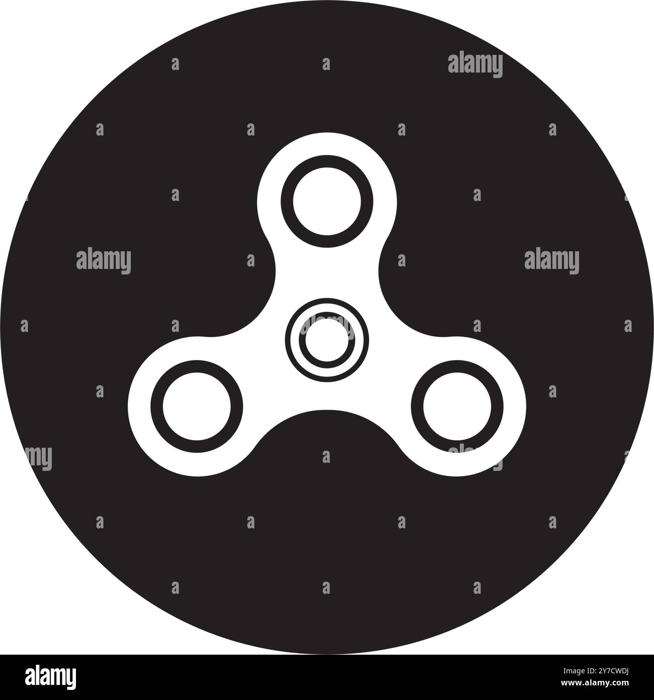 fidget spinner icon vector illustration logo design Stock Vector Image ...