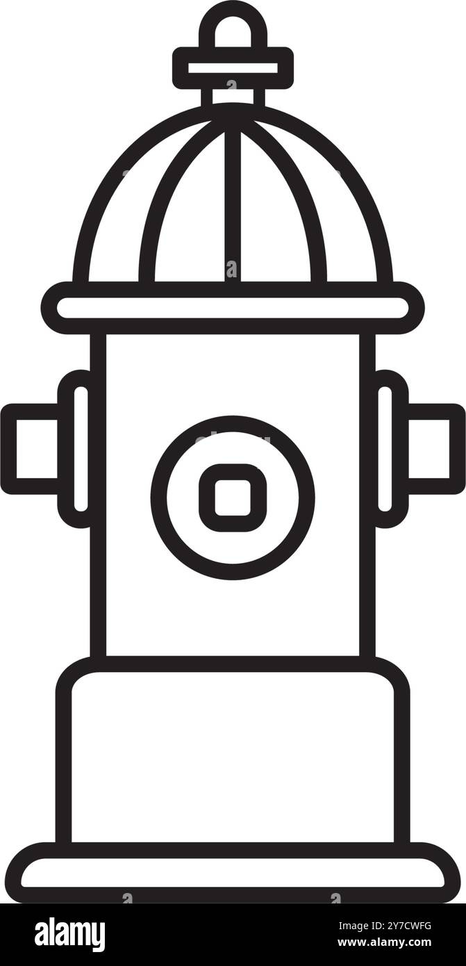 fire hydrant icon vector illustration logo design Stock Vector Image ...