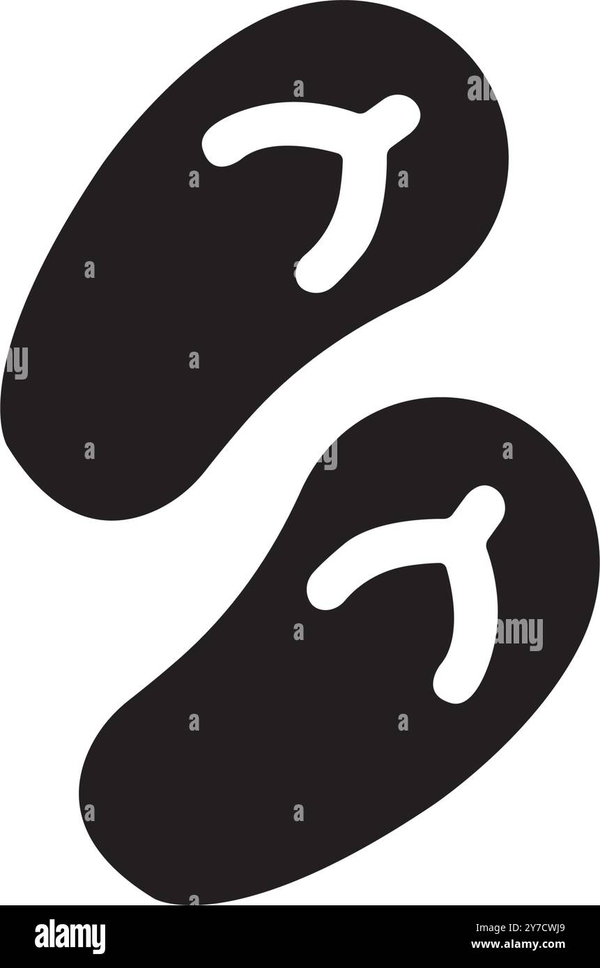 flip flops icon vector illustration logo design Stock Vector Image & Art - Alamy