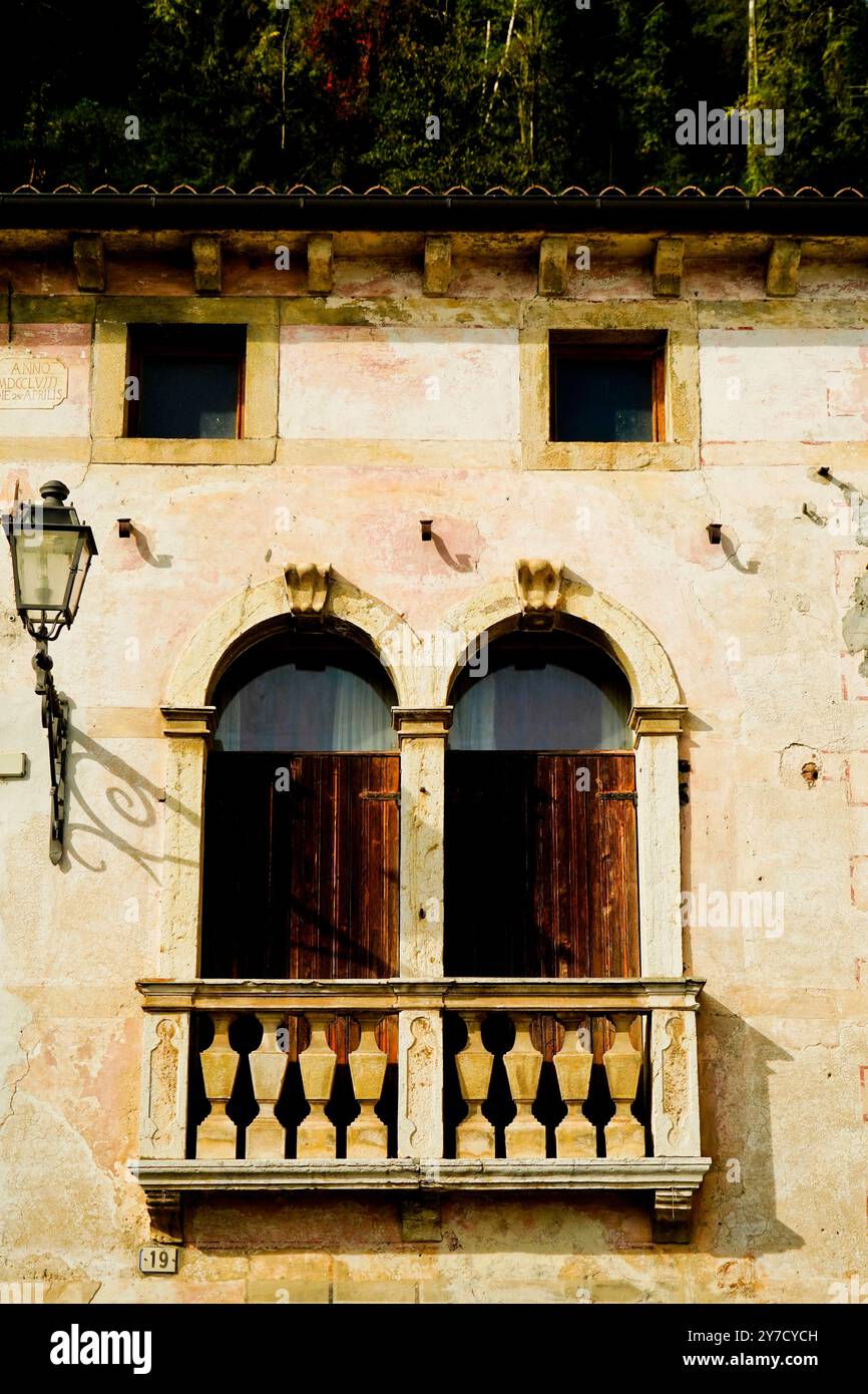 The historic village of Follina and the Cistercian Abbey of Santa Maria ...