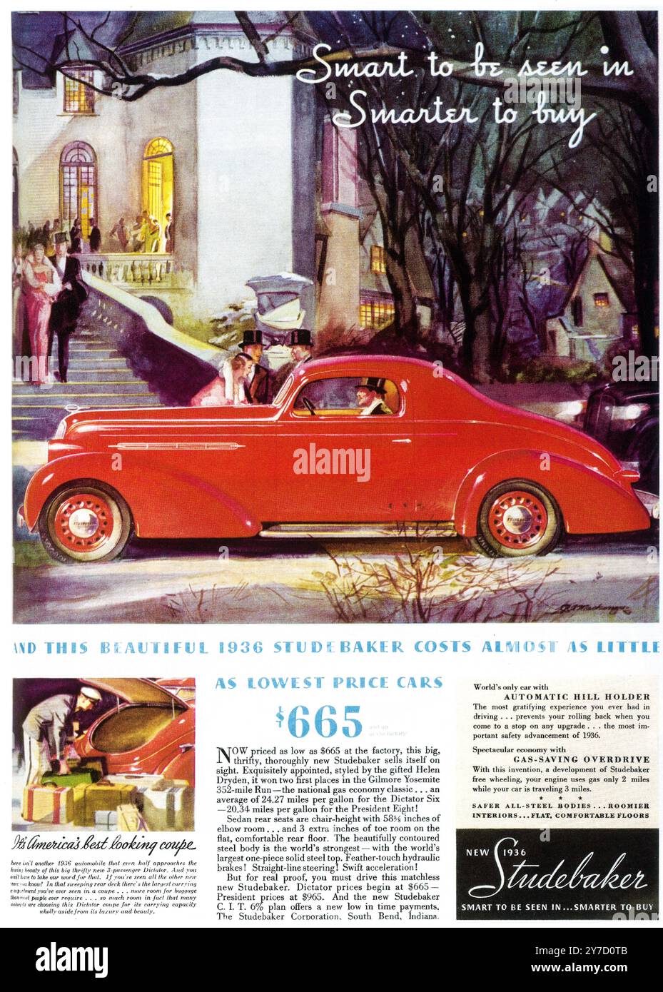 Studebaker vintage advertisement hi-res stock photography and images ...
