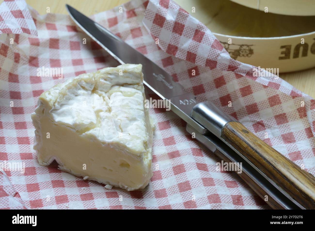 French Camembert, sliced cheese, France, Europe Stock Photo - Alamy