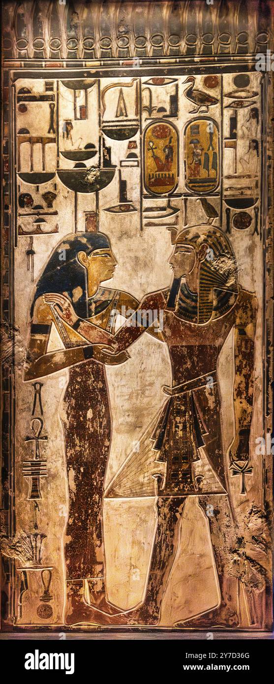 Reproduction of the tomb of Ramses II's father, Seti I, from the ...