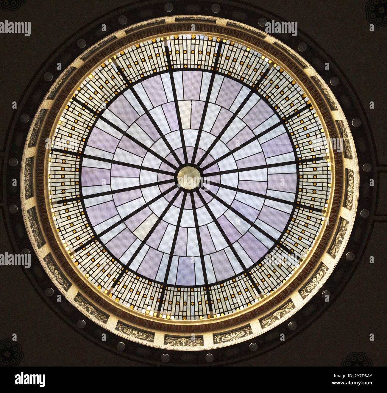 Glass dome at the Kissingen spa, newly built in 1910, Bad Kissingen ...