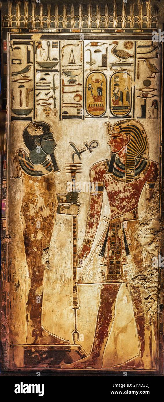 Reproduction of the tomb of Ramses II's father, Seti I, from the ...
