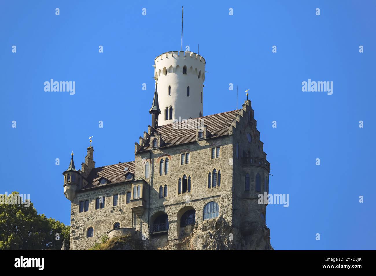 Lichtenstein Castle, fairytale castle of Wuerttemberg, historicist ...