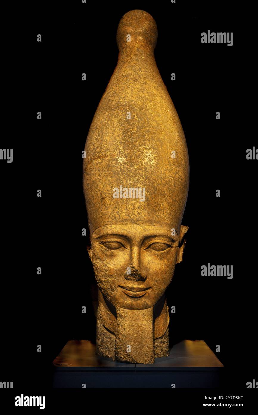 Head of a colossal statue of Ramses II, from the exhibition: Ramses the ...