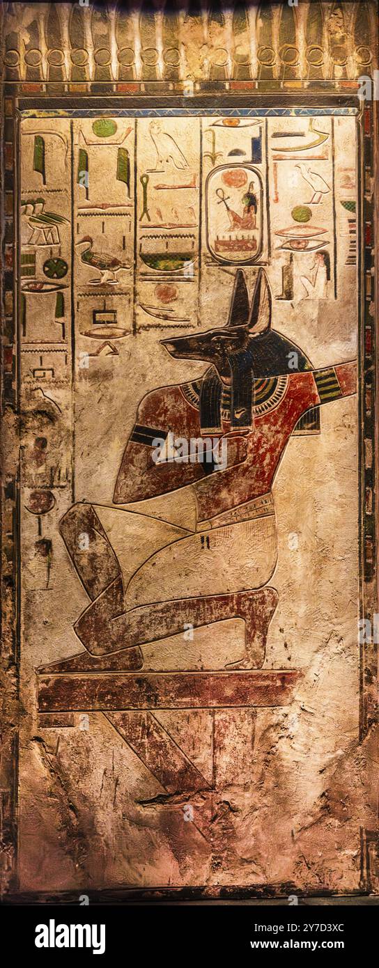 Reproduction of the tomb of Ramses II's father, Seti I, from the ...