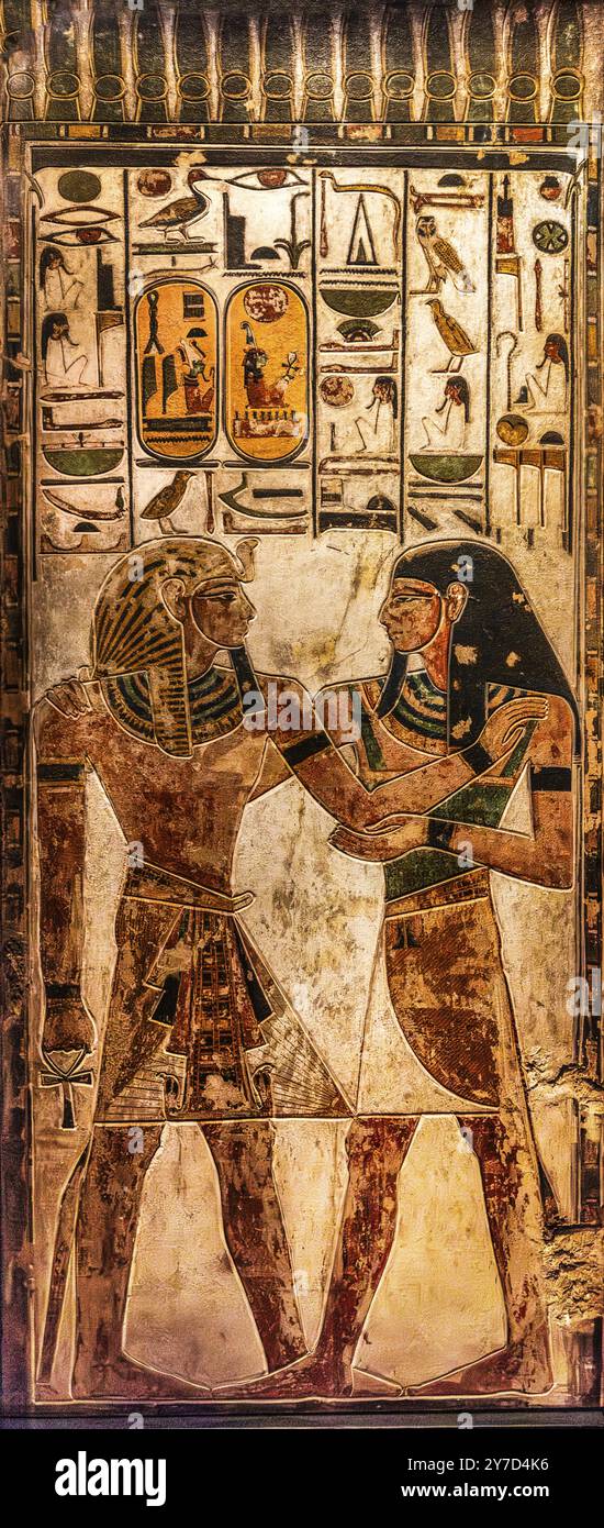 Reproduction of the tomb of Ramses II's father, Seti I, from the ...