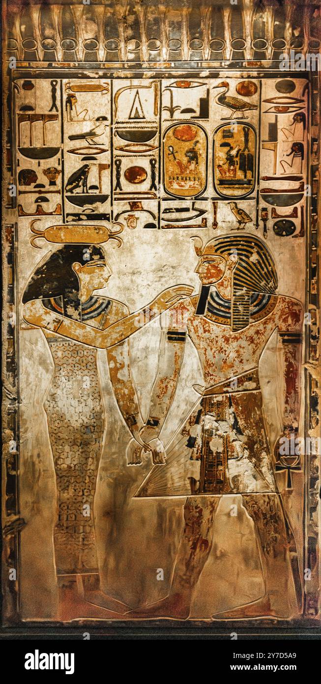 Reproduction of the tomb of Ramses II's father, Seti I, from the ...