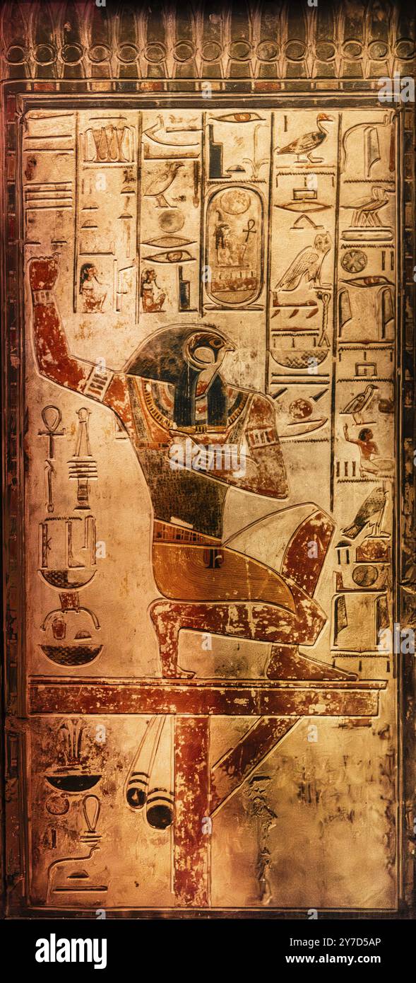 Reproduction of the tomb of Ramses II's father, Seti I, from the ...