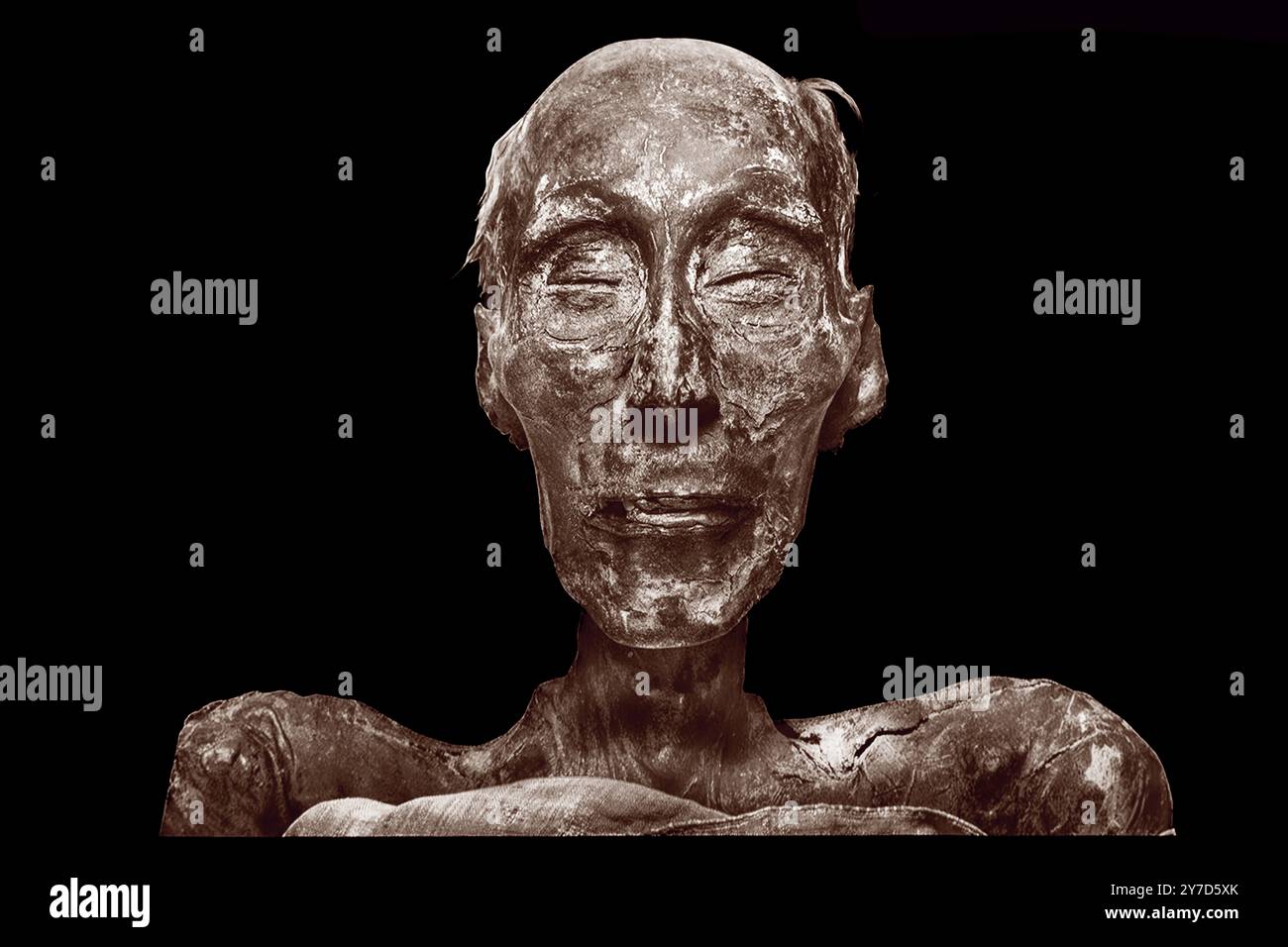 Mummy of Ramses II from the exhibition: Ramses the Great and the Gold ...