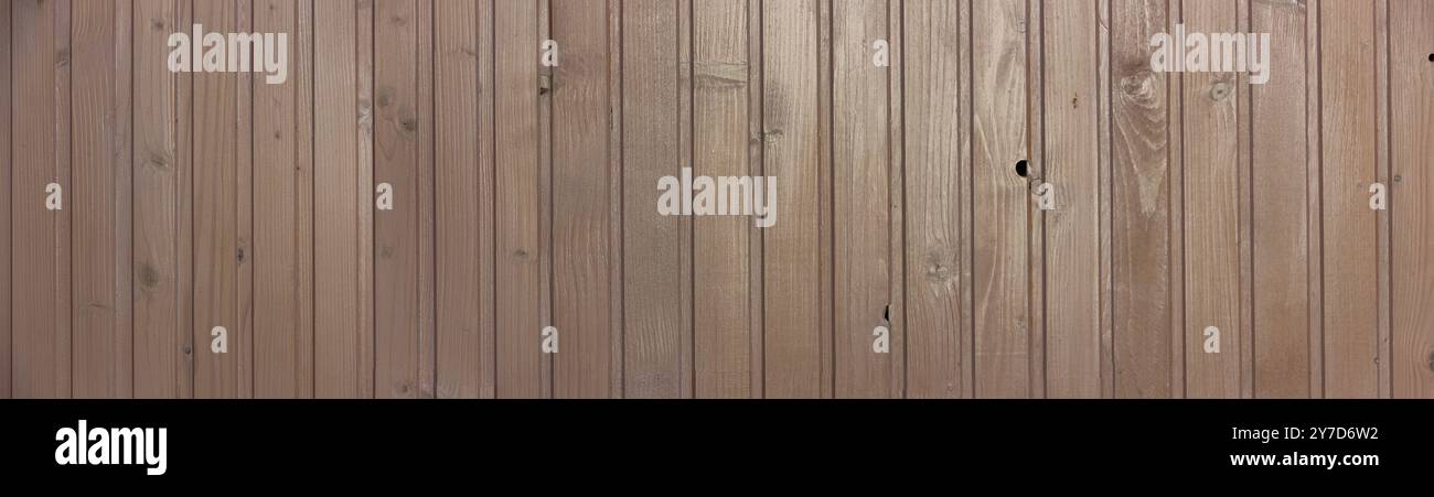 Panorama background with wooden brown boards, rails with texture Stock ...