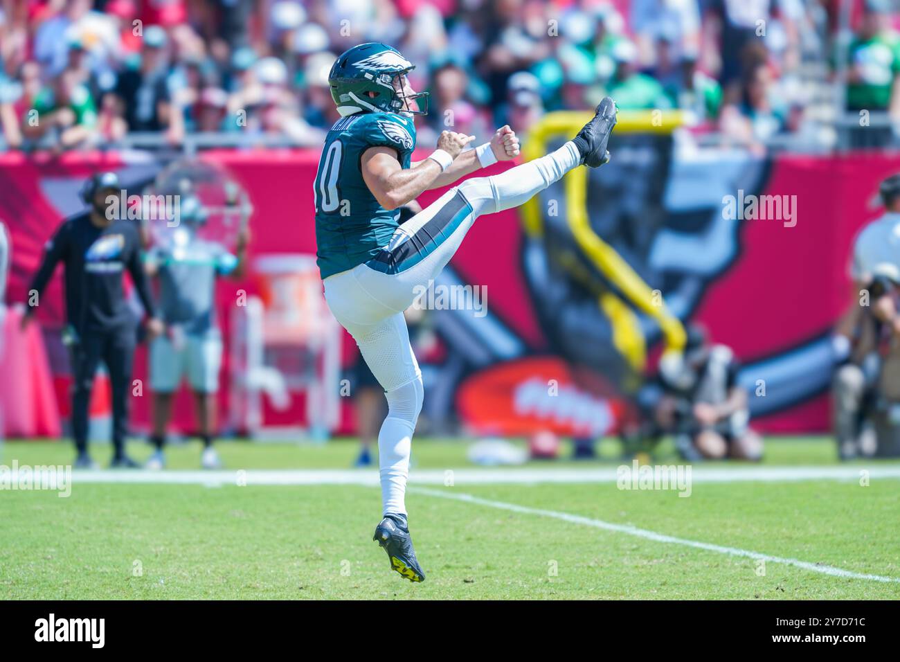 Tampa Bay, Florida, USA, September 29, 2024, Philadelphia Eagles punter ...