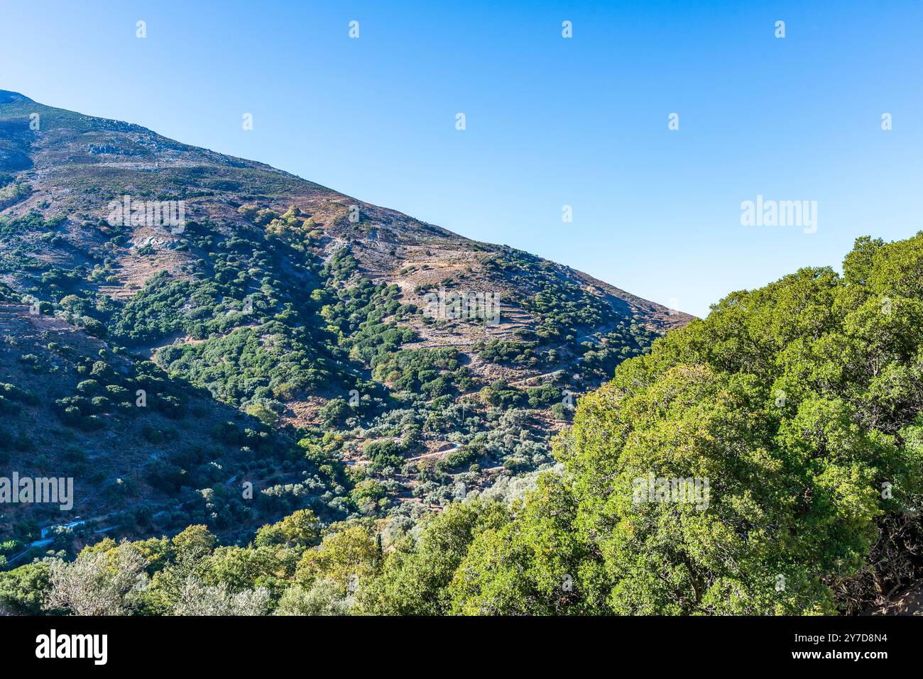 Inland Landscape of Crete on the Route between Kissamos and Elafonissi ...