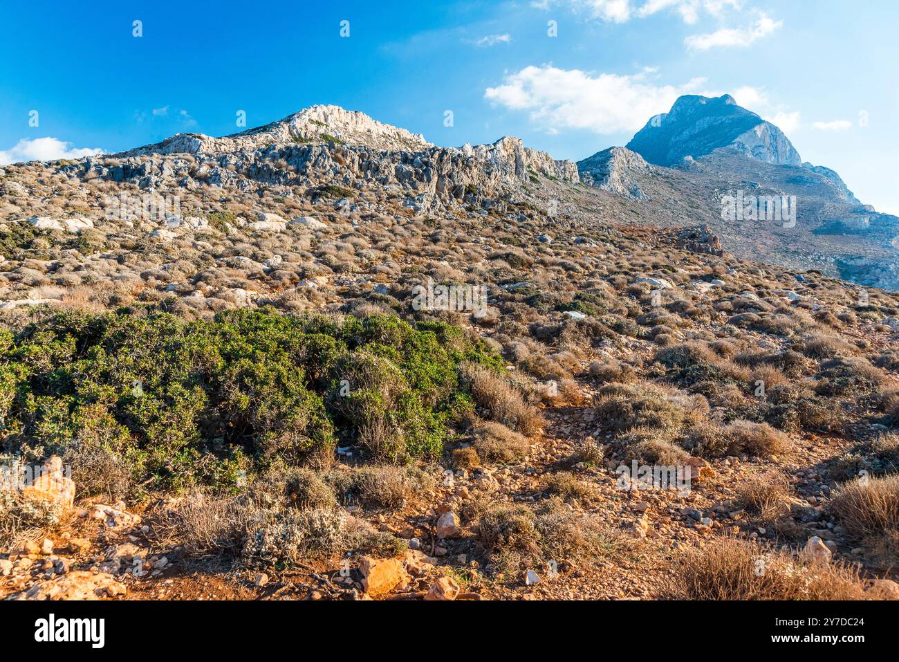 Gramvoussa Peninsula, Access to Balos Beach, Crete, Greece Stock Photo ...