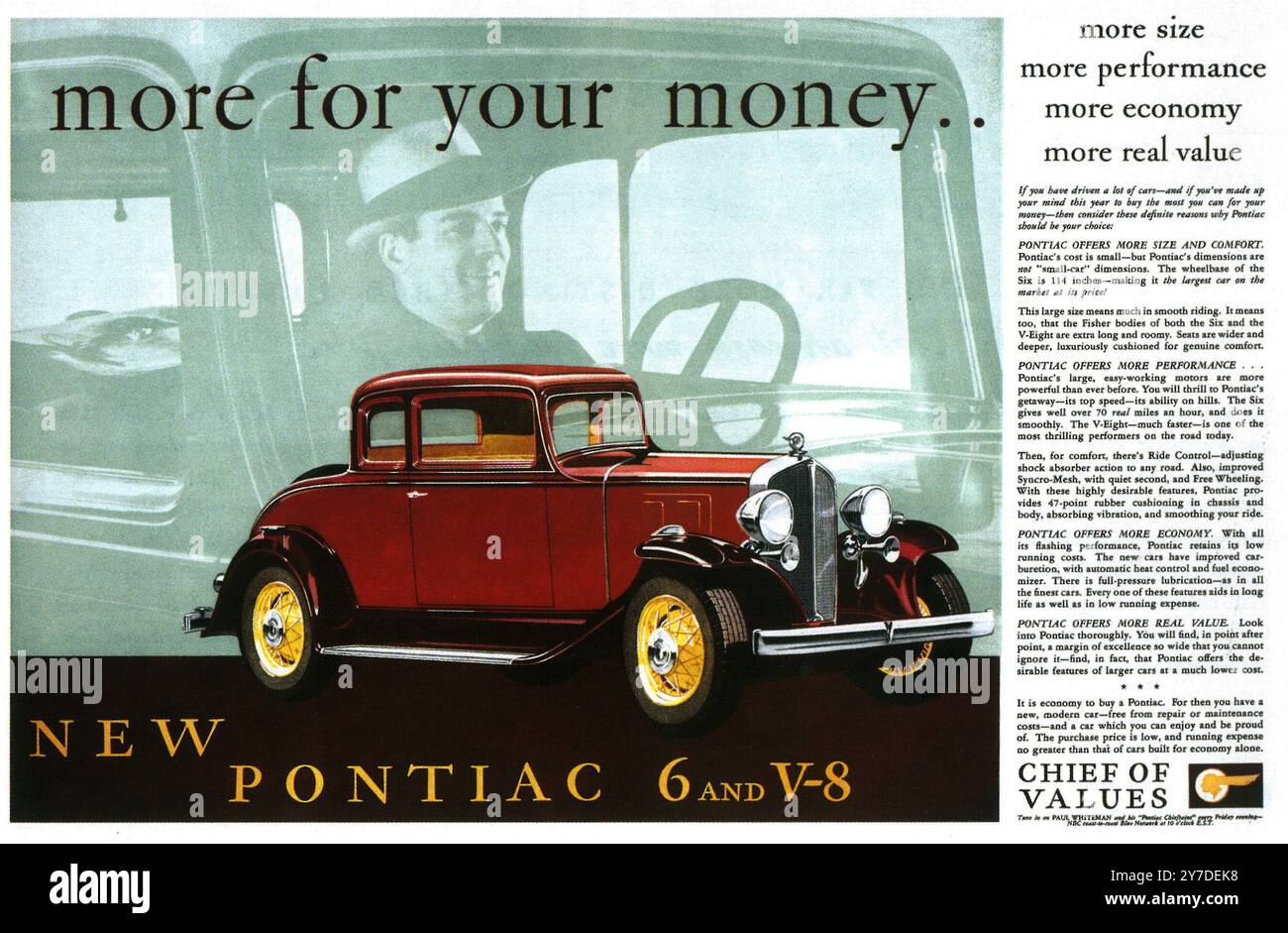 Vintage pontiac illustration Cut Out Stock Images & Pictures - Alamy